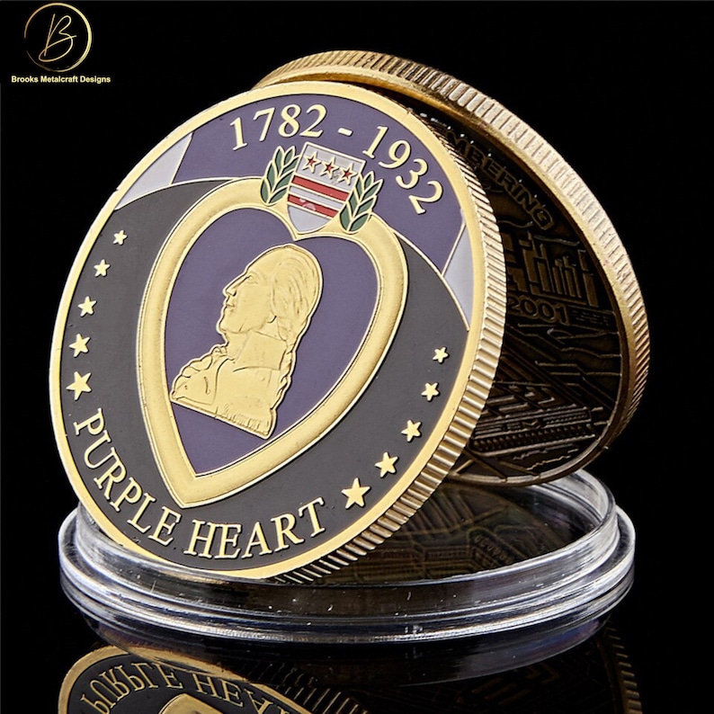 1782-1932 Purple Heart Challenge Coin - Etsy