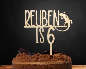 Fondant Gecko Lizard Reptile Cake Topper - Etsy