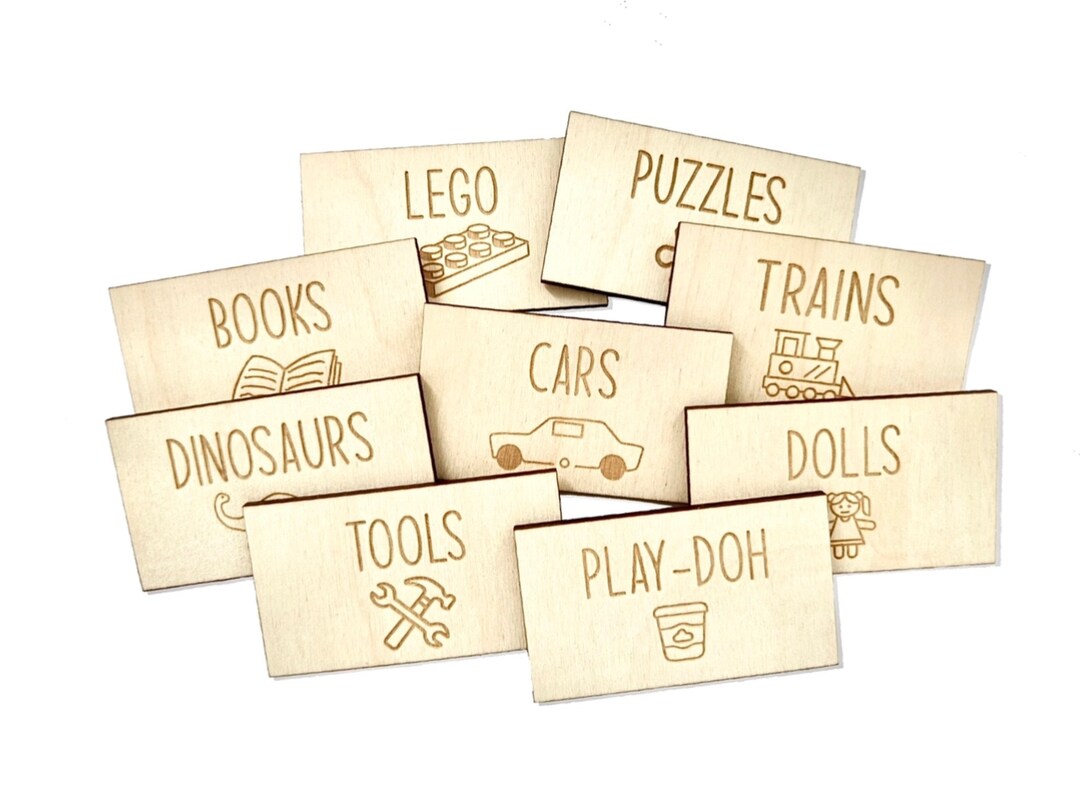 Personalised Wooden Storage Label / Tag for Trofast Drawers / Wood Sign ...