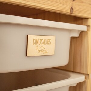 Personalised Wooden Storage Label / Tag for Trofast Drawers / Wood Sign ...