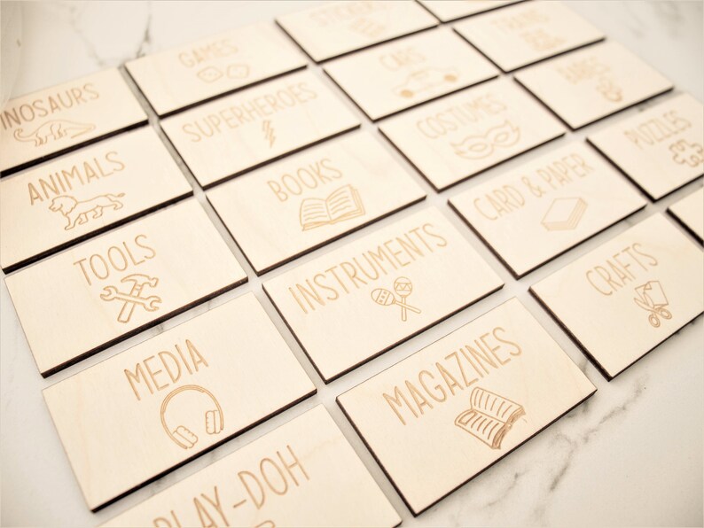 Toy Box Wooden Label Personalised Text Wooden Tag playroom - Etsy UK