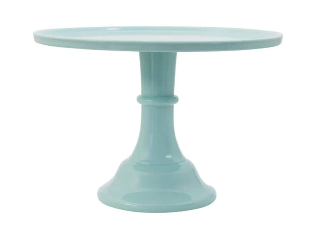 Birthday Cake Stand Large Vintage Blue, Cake Plate, Birthday Cake Stand ...