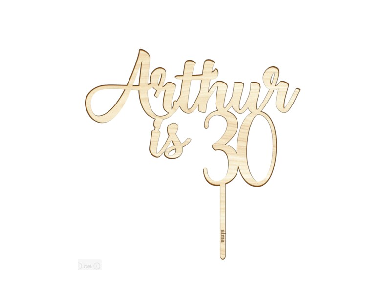 Create Your Own Cake Topper Any Text Birthday Cake Topper | Etsy