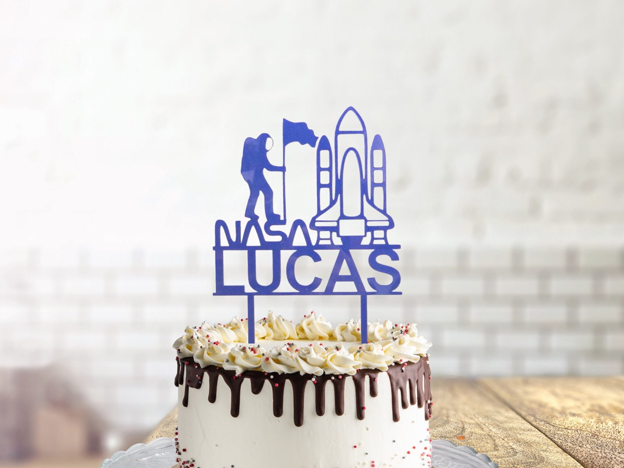 Space Shuttle Cake Topper