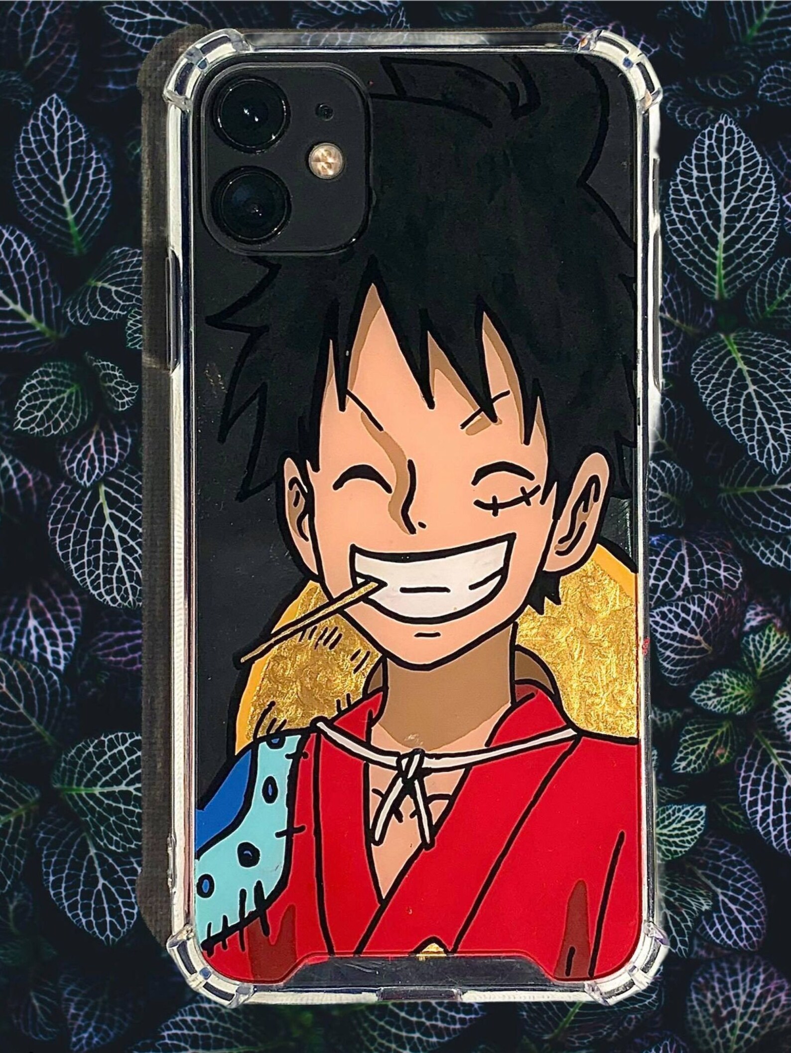 Custom Painted Anime Iphone Case - Etsy