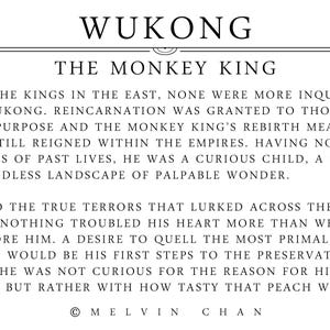 Wukong, the Monkey King - A3 (11.7 X 16.5) Art Print - Etsy