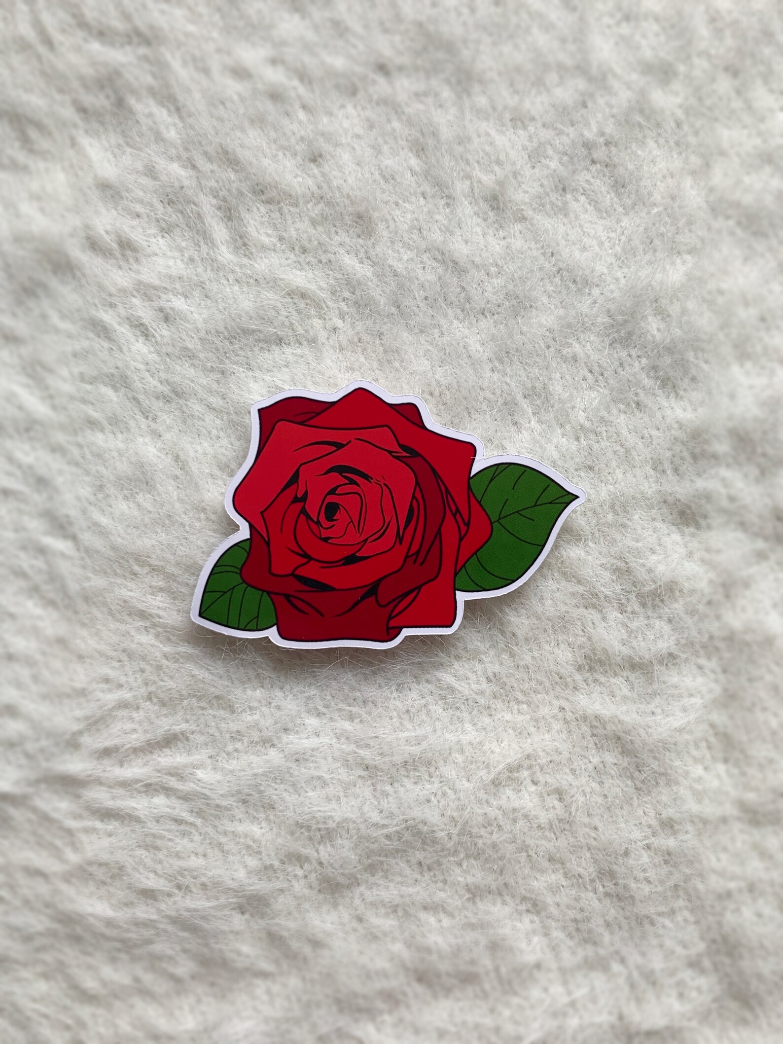Red Rose Stickers Rose Stickers Flower stickers Red Rose | Etsy