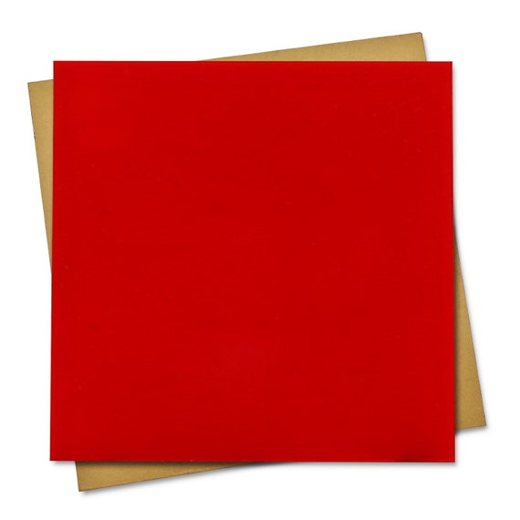 Molding & Casting Craft Supplies & Tools Red 18 12x12 Cast Acrylic ...