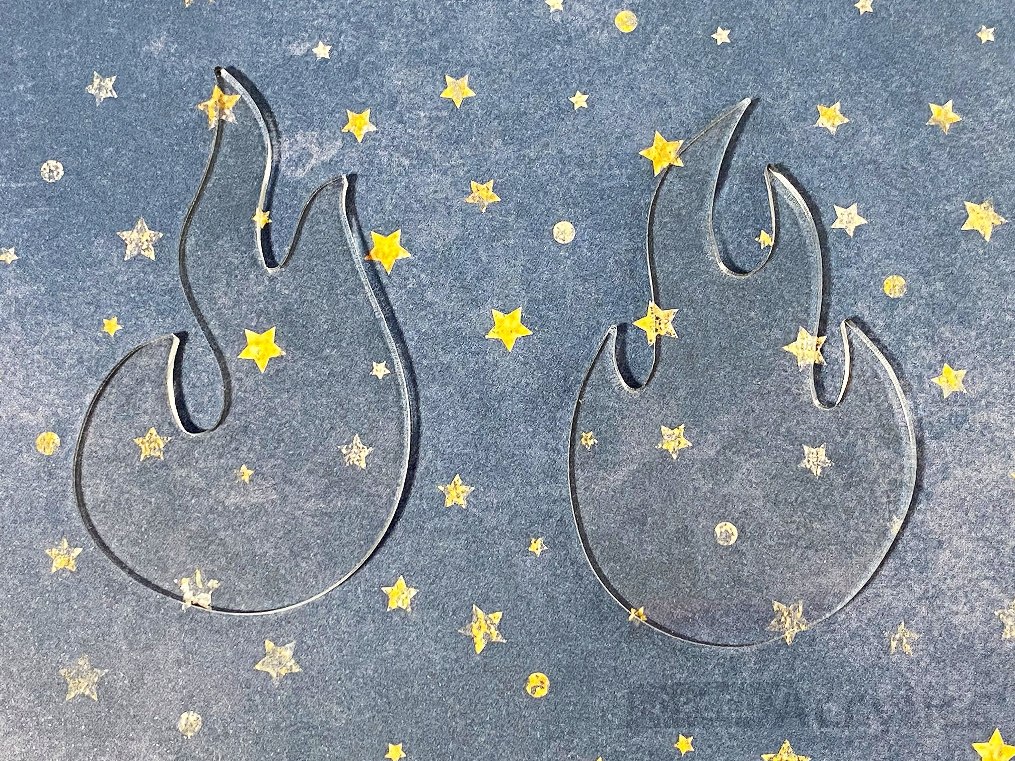 Clear 1/8 Acrylic Flames Pick Your Size Polished Edge, Laser Cut Fire ...