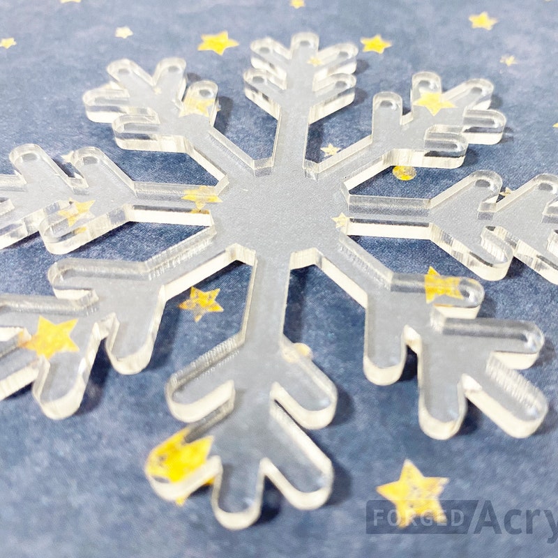Acrylic Snowflake Ornament - Etsy