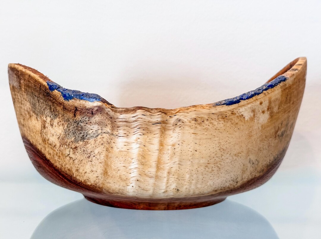 Handmade, Natural Edge Earpod Wood Bowl, Organic Wood Bowl, Handturned ...
