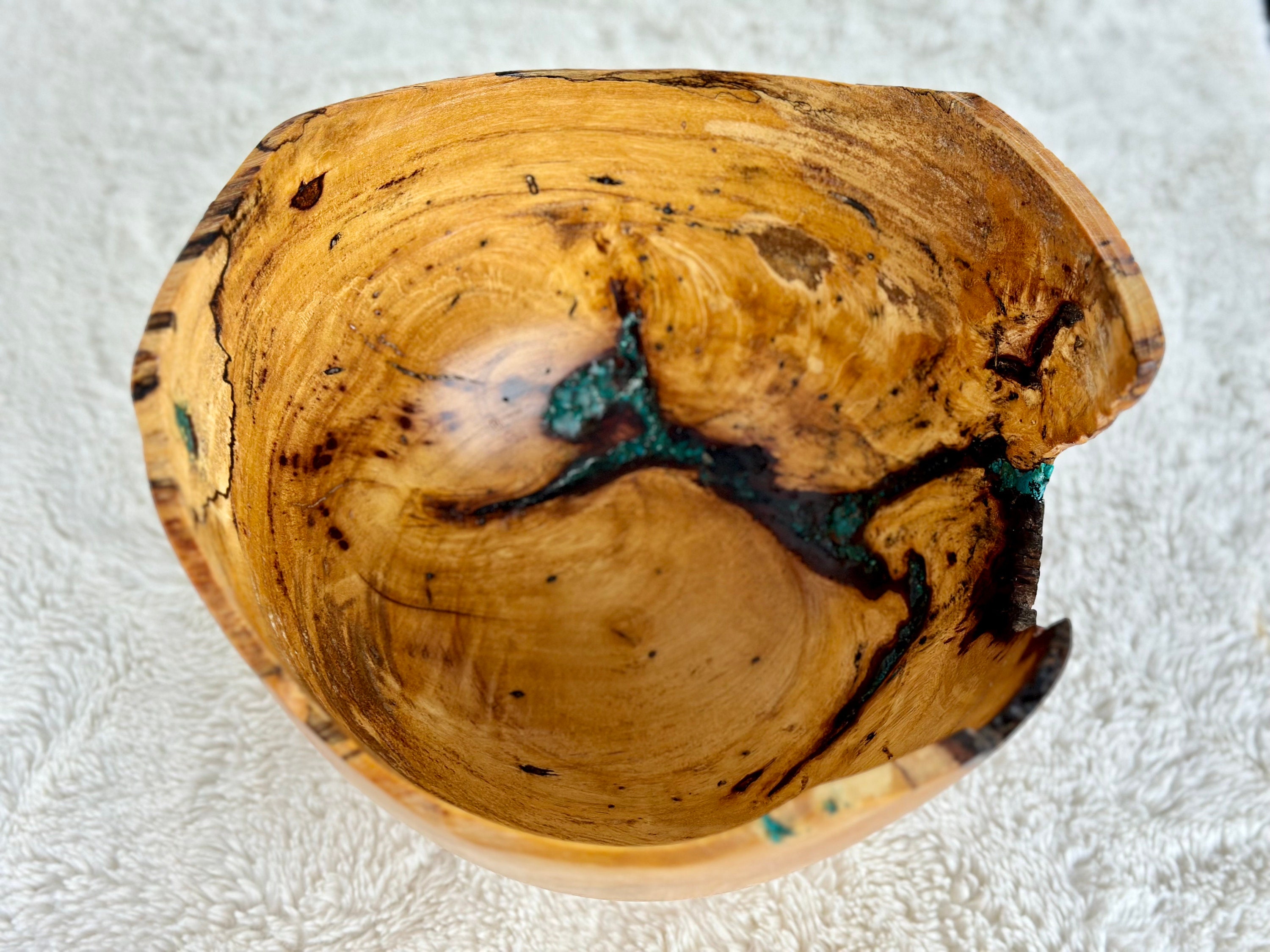 Medium Tamarind Wood Bowl, Artisanal Tamarind Wood Bowl, Decorated With ...