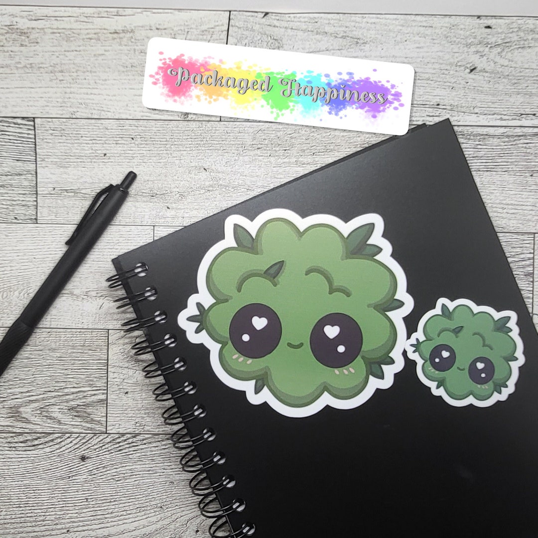 Cute Weed Nug Vinyl Sticker Smoking Buddies - Etsy