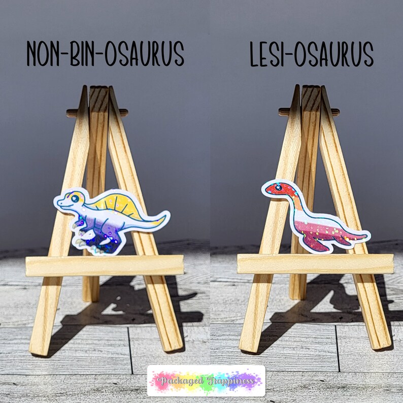 Sparkle Pride Dinos: Ally-saurus Trans-osaurus Bi-ceratops - Etsy