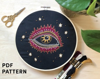Evil Eye Embroidery | Etsy