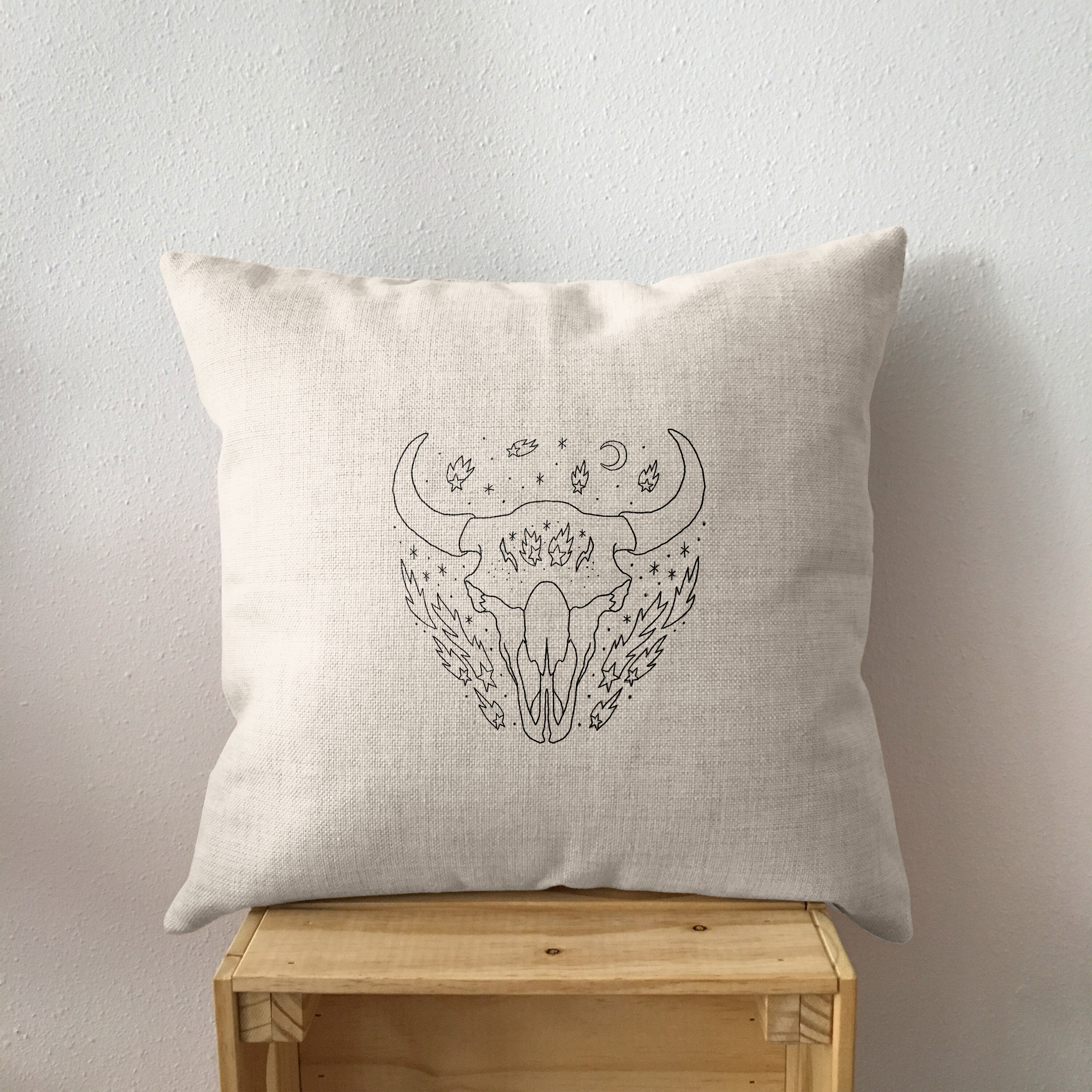 Celestial Skull Embroidery Pattern - Hand Embroidery Pattern - Mystic ...