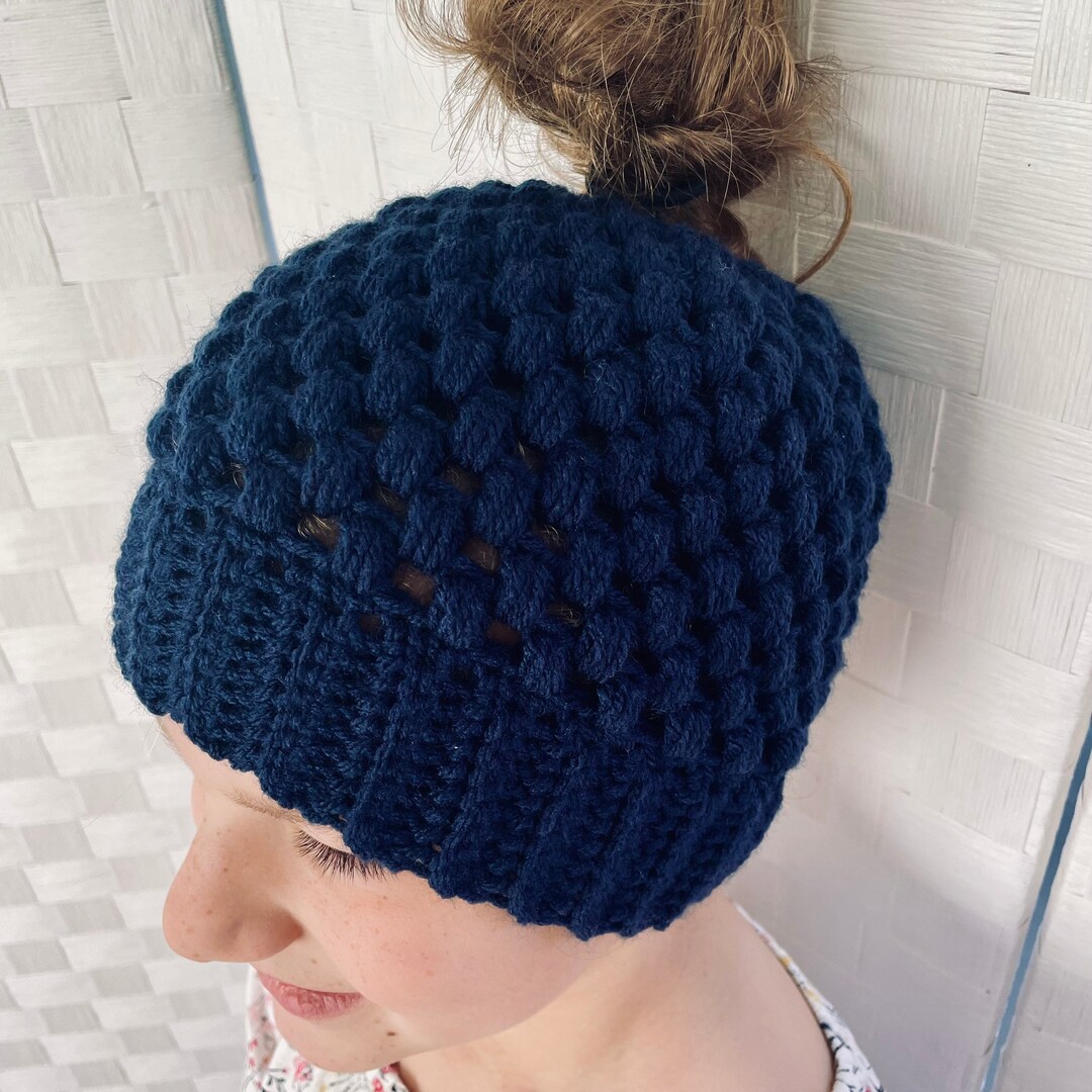 Ponytail Stocking Hat - Etsy