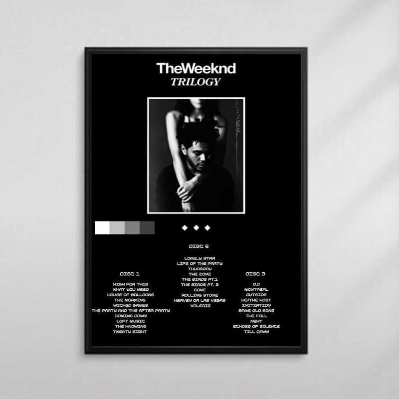 The Weeknd Trilogy Prints - Etsy