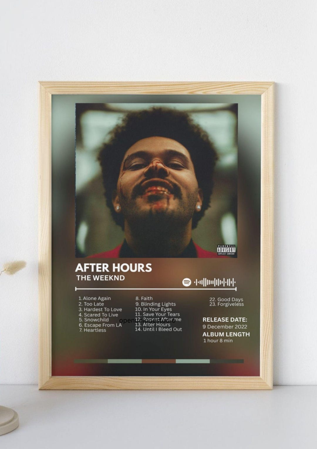 The Weeknd After Hours Aesthetic Poster – Iconic Album Art - Etsy UK