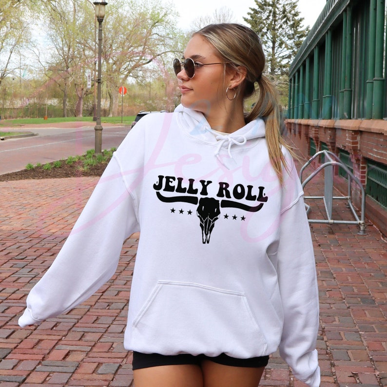 Jelly Roll Hoodie Jelly Roll Bull Skull Hoodie Jelly Roll Son of a ...