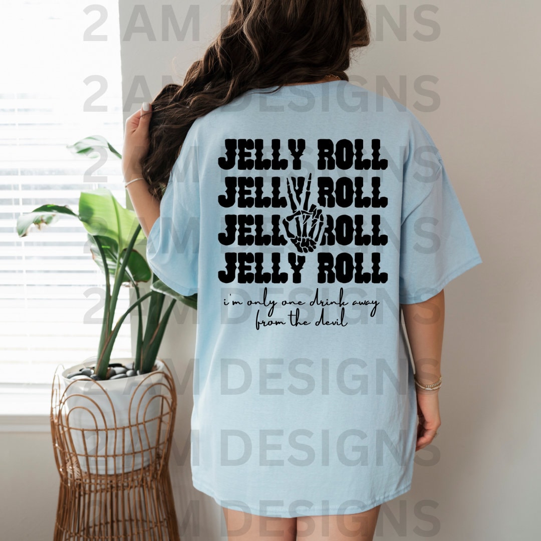 Jelly Roll Shirt Jelly Roll One Drink Away From the Devil Shirt Jelly ...