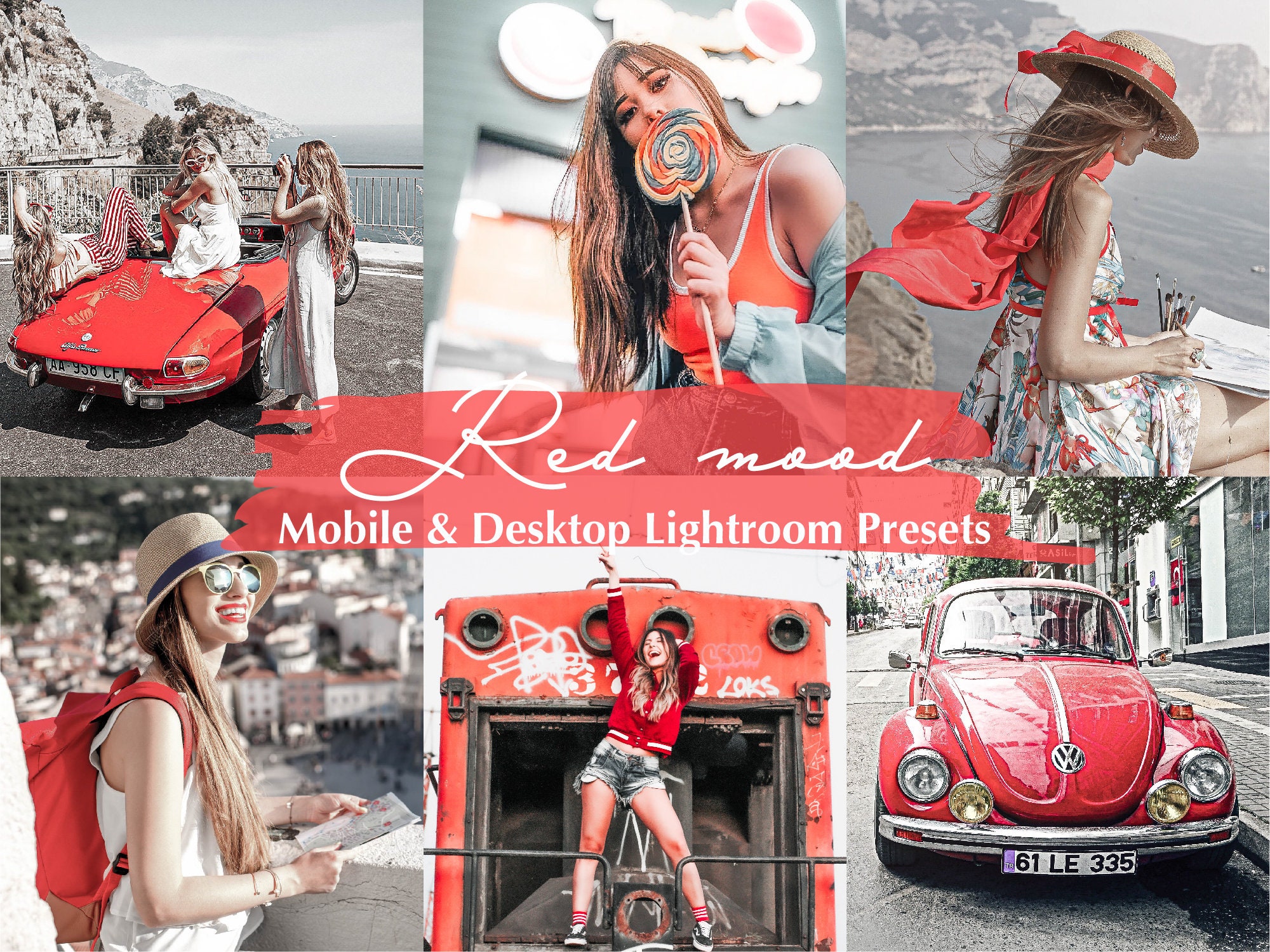 8 RED Instagram Presets, Blogger Filters, MOBILE Presets, DESKTOP ...