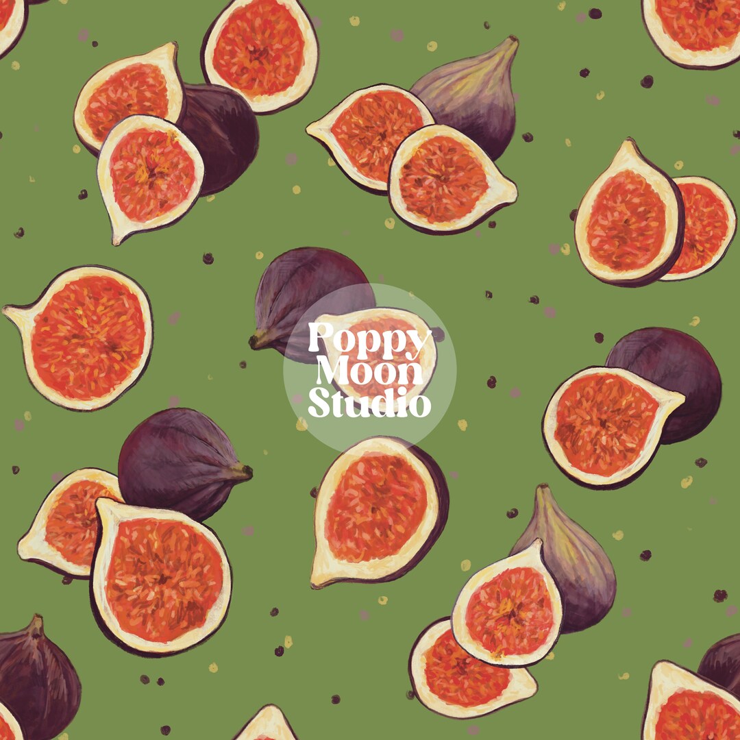 Figs Hand Drawn Seamless Repeat Pattern - Etsy