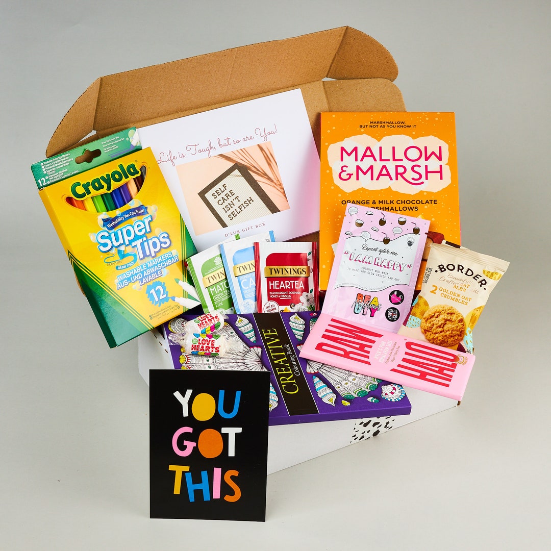 Mindfulness Gift Box: Coloring Book, Treats & Self Care, Christmas ...