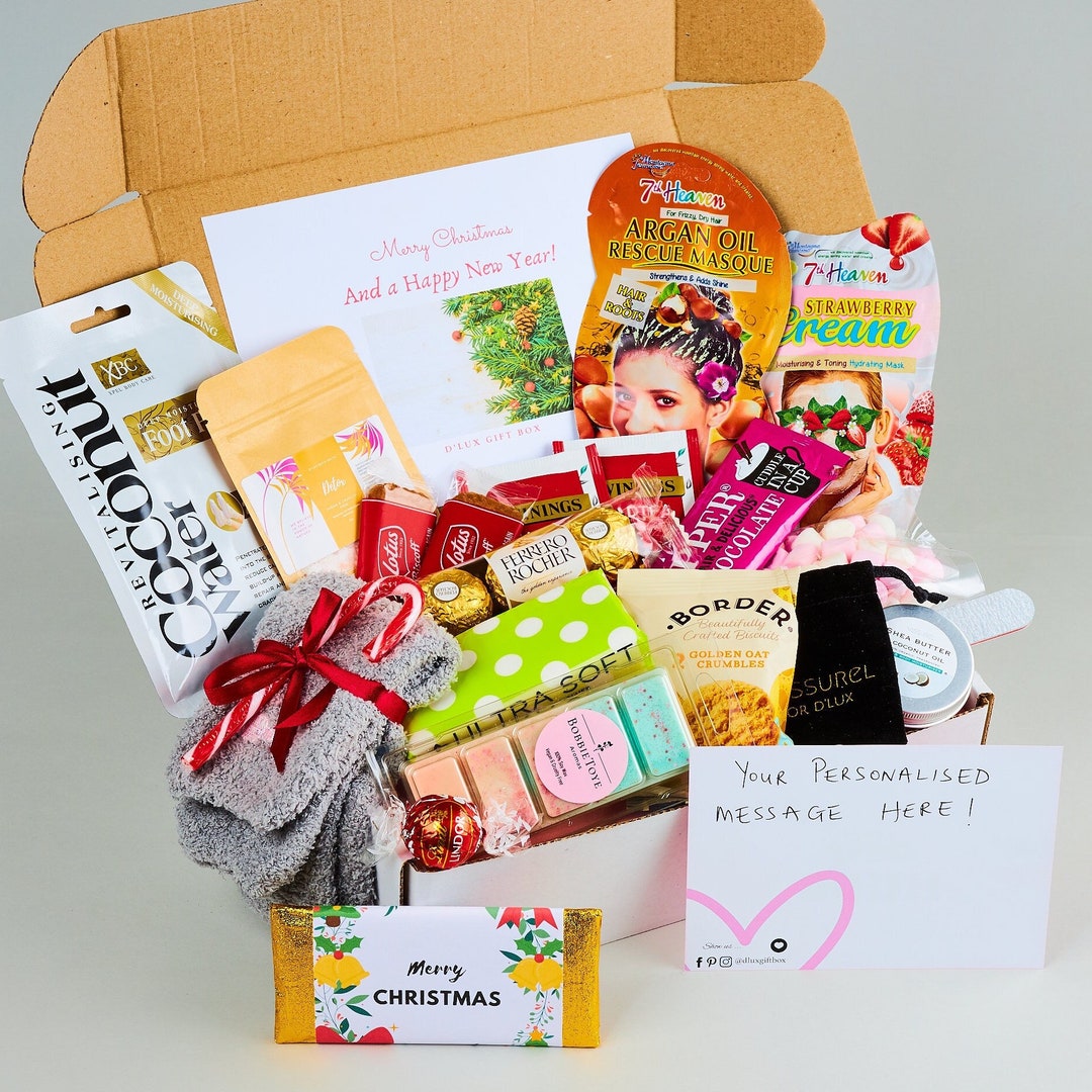 Christmas Pamper Gift Box: Spa Treats & Sweets - Etsy