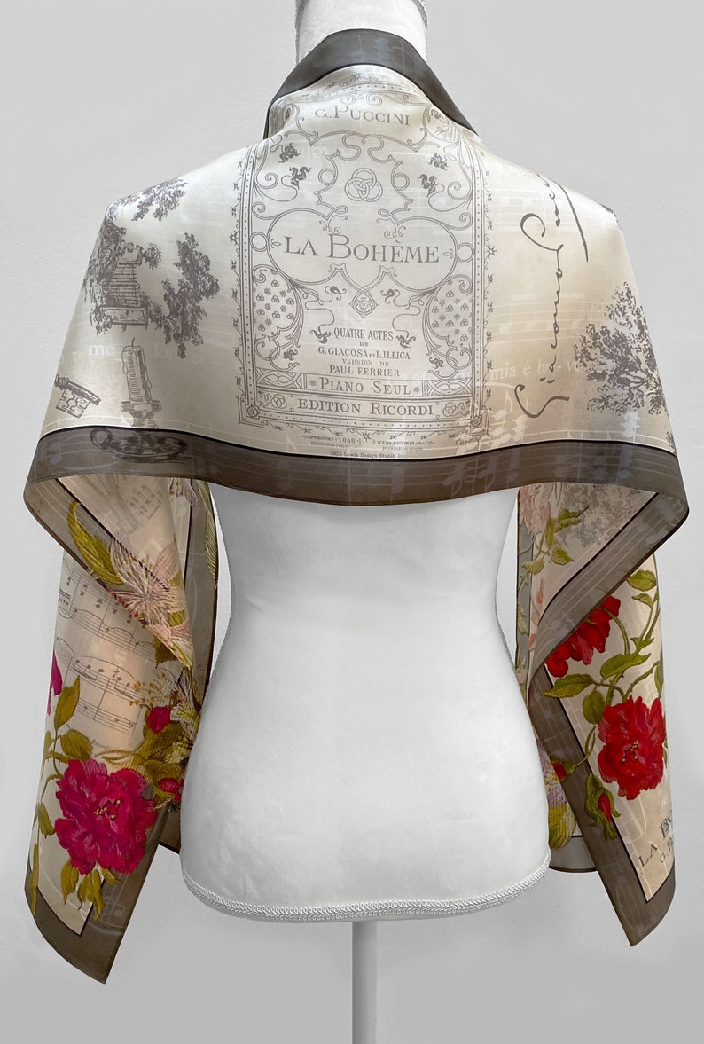 La Boheme Silk Opera Scarf - Etsy