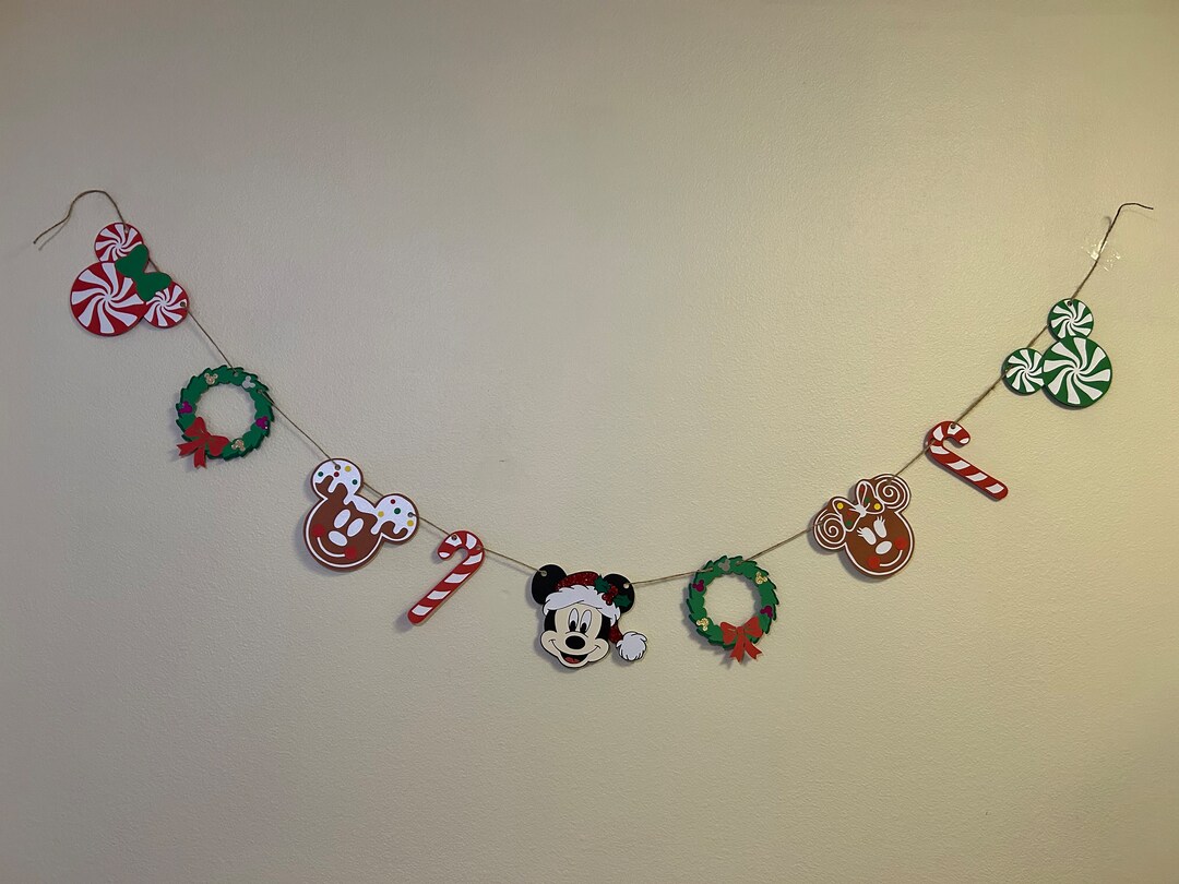 Disney Christmas Garland - Etsy
