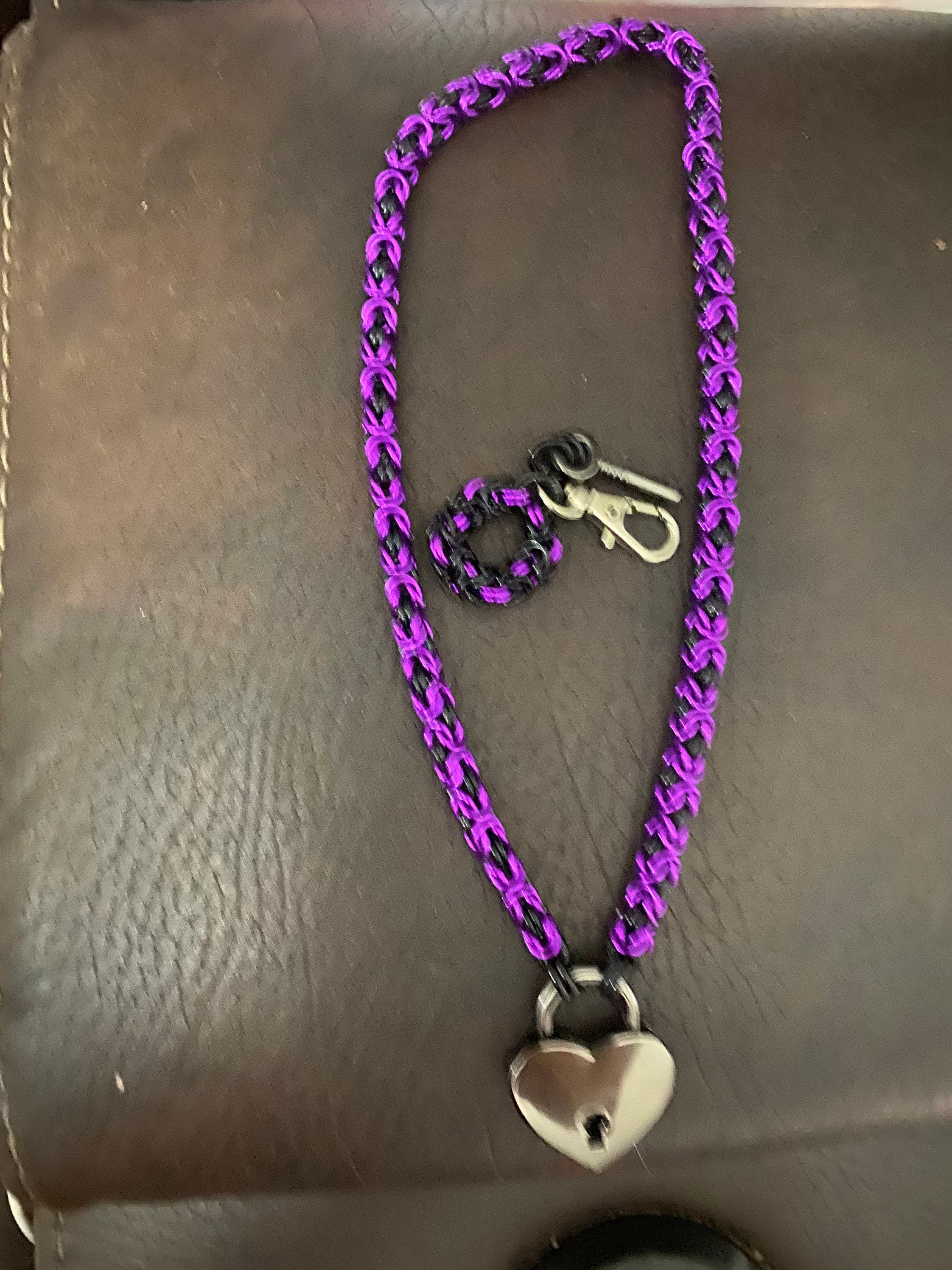 Day Collar With Lock and Matching Key Ring and Key. - Etsy