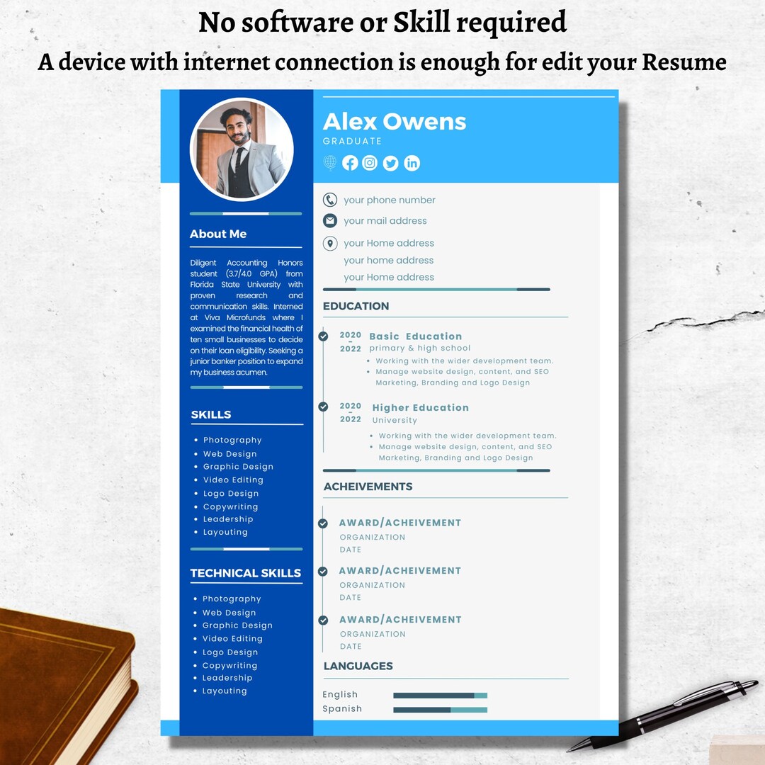Modern Creative Professional Resume Template Resume Template for ...