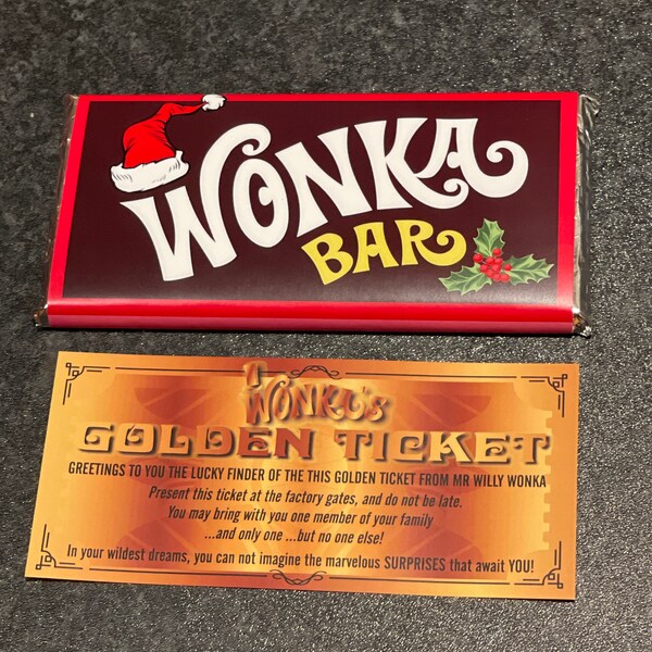 Large Golden Ticket - Etsy