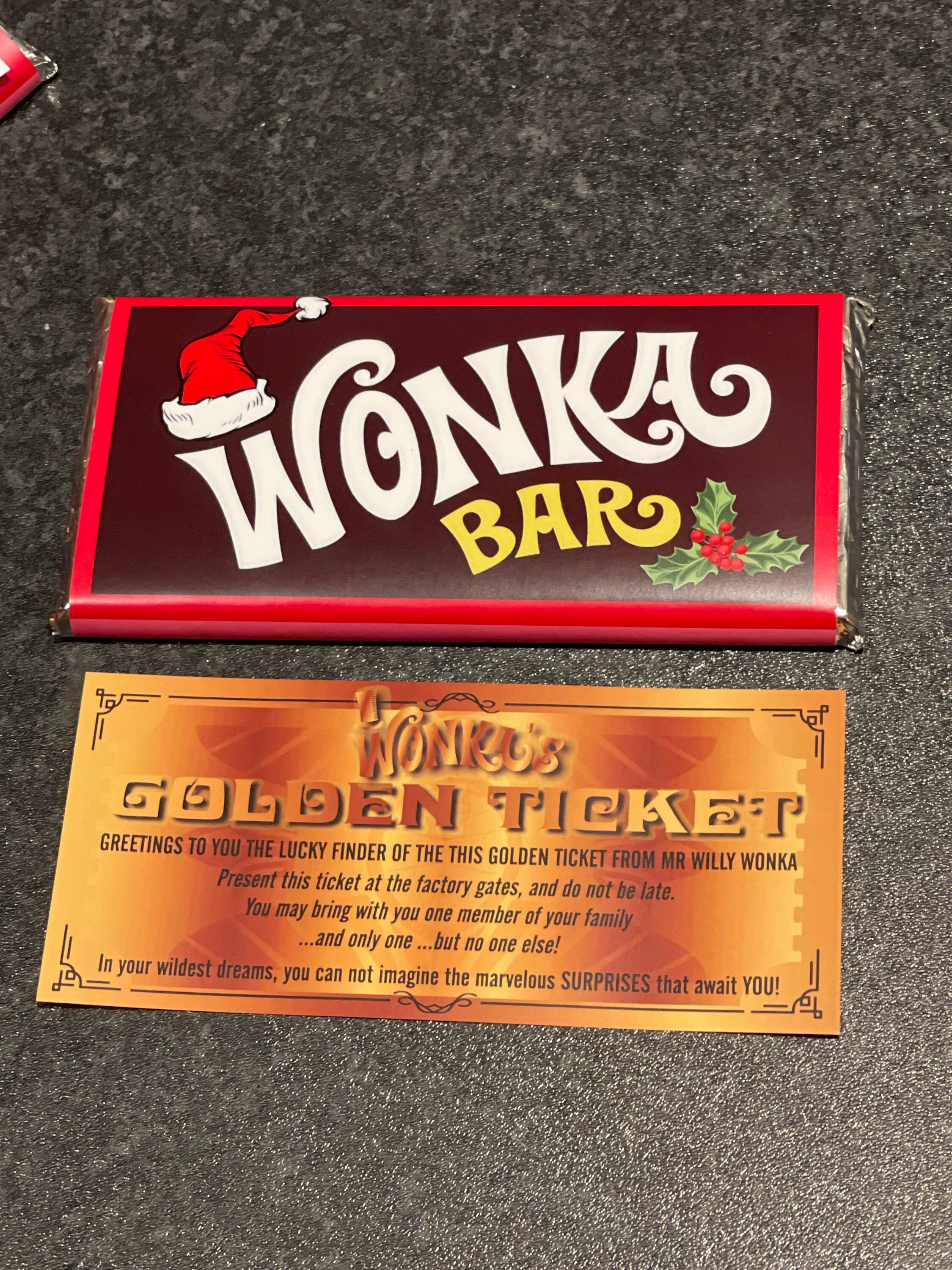 Wonka Bar Golden Ticket Ebay