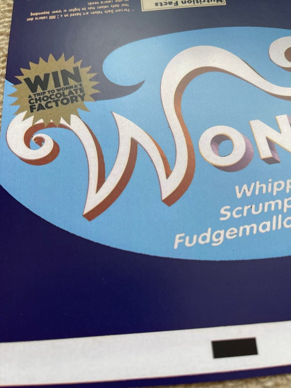 Wonka Bar Wrapper