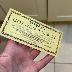 Willy Wonka 100g Chocolate Bar LARGE ! Gift Novelty With SHINY Carded ...