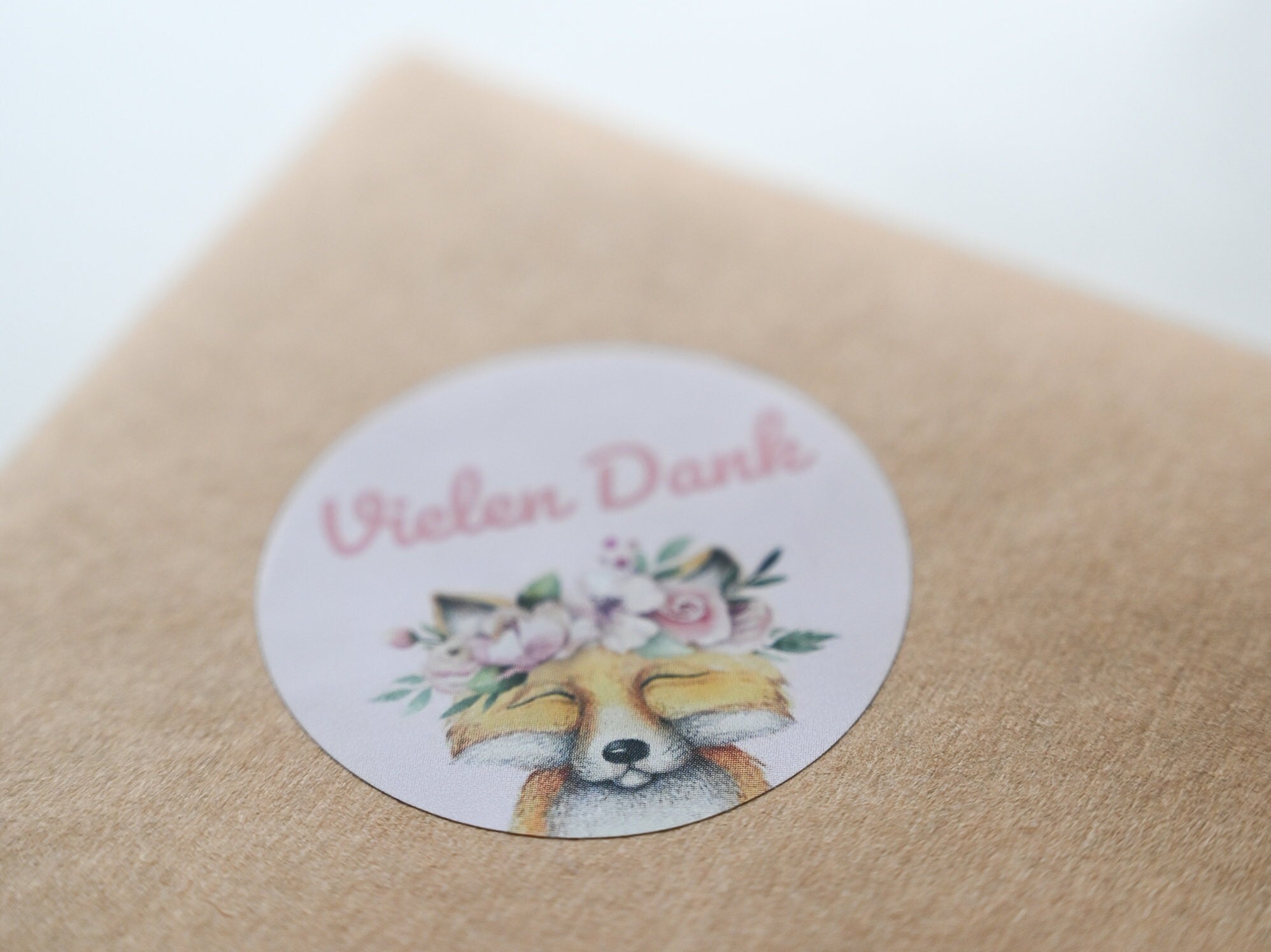 Ab 3,30 Euro | 10 Stk. | Danke Sticker | Aufkleber rund | 4cm ...