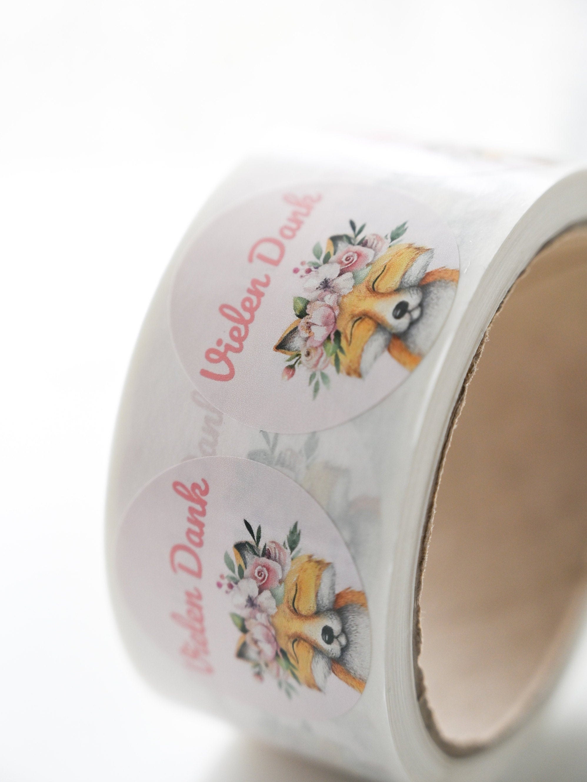 Ab 3,30 Euro | 10 Stk. | Danke Sticker | Aufkleber rund | 4cm ...