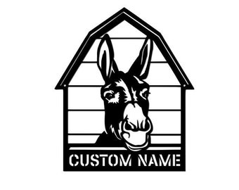 Donkey Metal Sign - Etsy