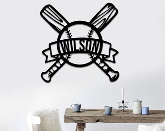 Baseball Metal Sign | Etsy