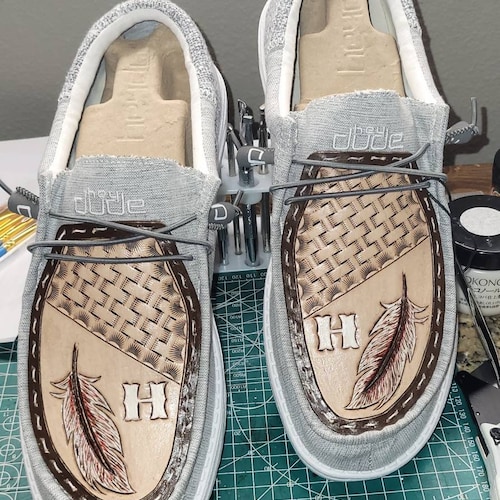 HEY DUDES PATTERN Toe Top Leather Pattern for Hey Dude - Etsy