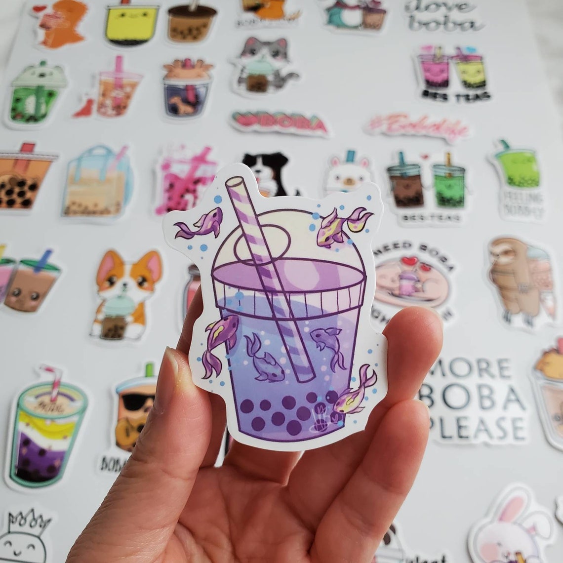 Boba Tea Sticker Pack (50 Stickers/pack) - Etsy