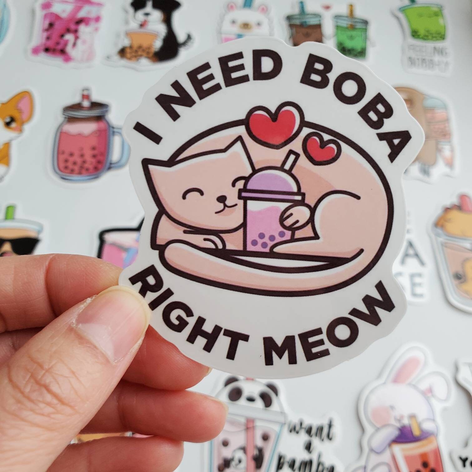 Boba Tea Sticker Pack (50 Stickers/pack) - Etsy