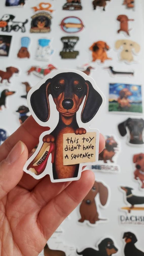 Cute Dachshund Dog Stickers 50 stickers | Etsy