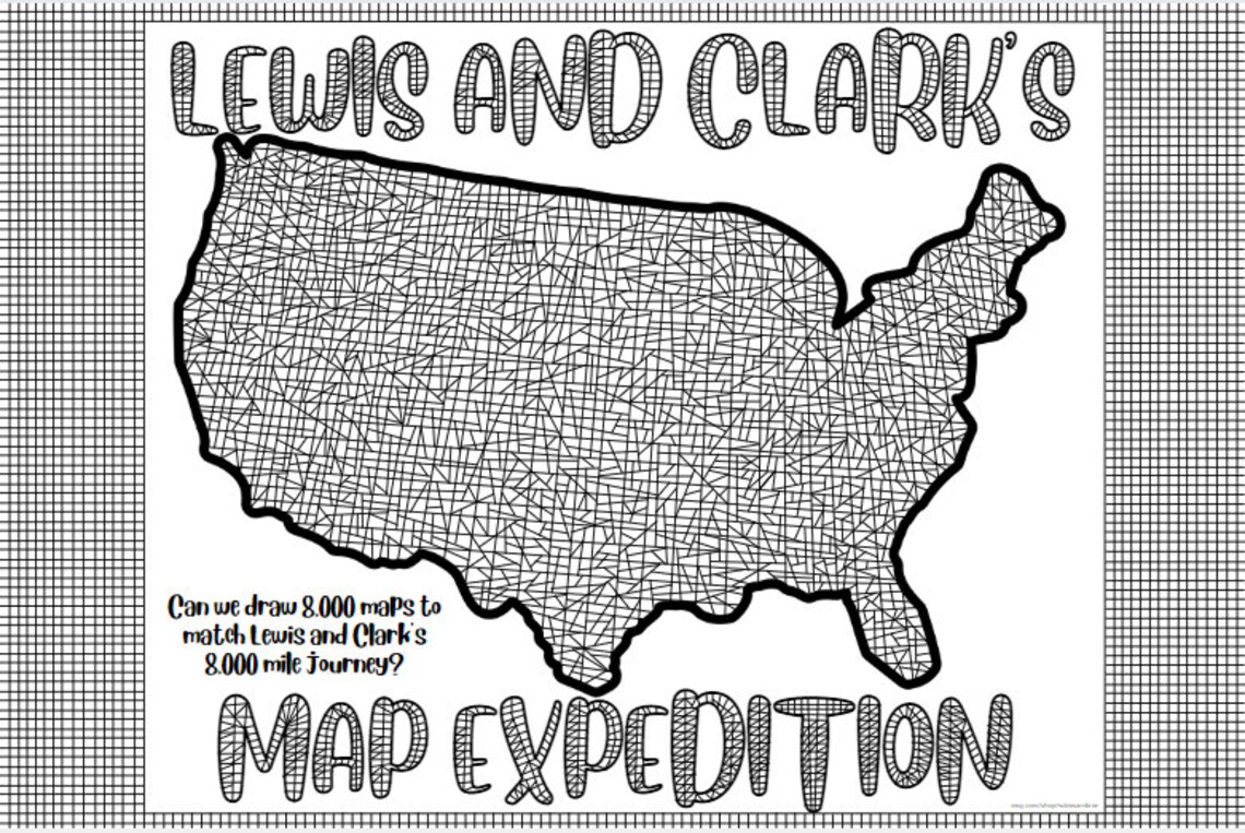 Lewis and Clark Map Drawing Expedition Tracker - Classical ...