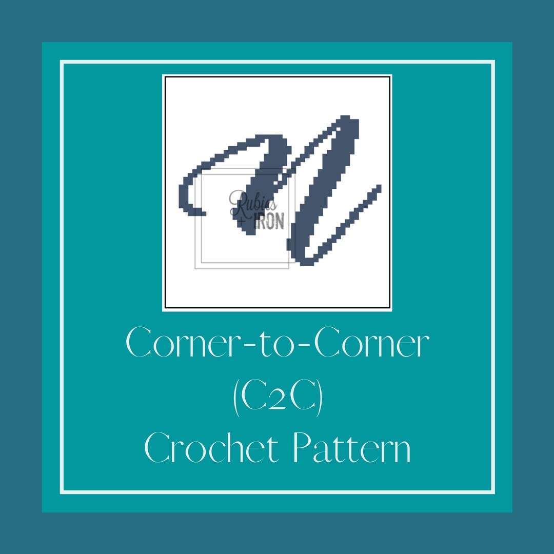 Monogram N Crochet Pattern, C2C Crochet Blanket Pattern, Handmade Gift ...