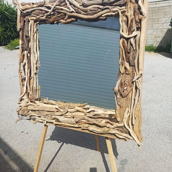 Driftwood Mirror - Etsy