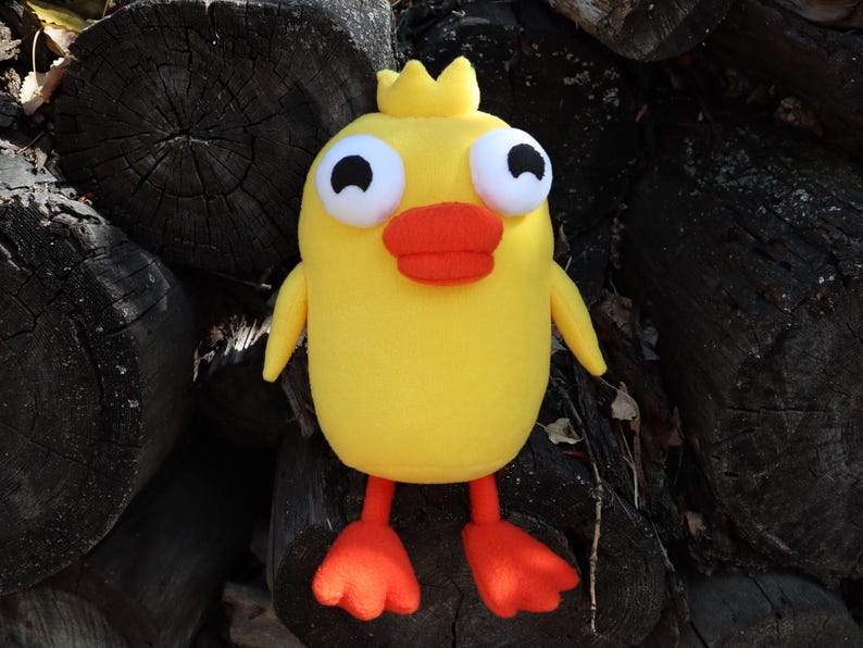 Ducky Momo Plush – Handmade Cute Yellow Duck Toy, Inspired by Beloved ...