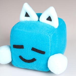 Big Cube Plush Toy – JSAB Inspired, Handmade Blue Fleece Plushie - Etsy